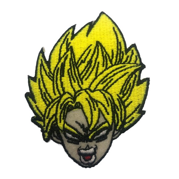Accessories | Dragon Ball Z Goku Patch Yellow Hair Embroidered Iron On ...